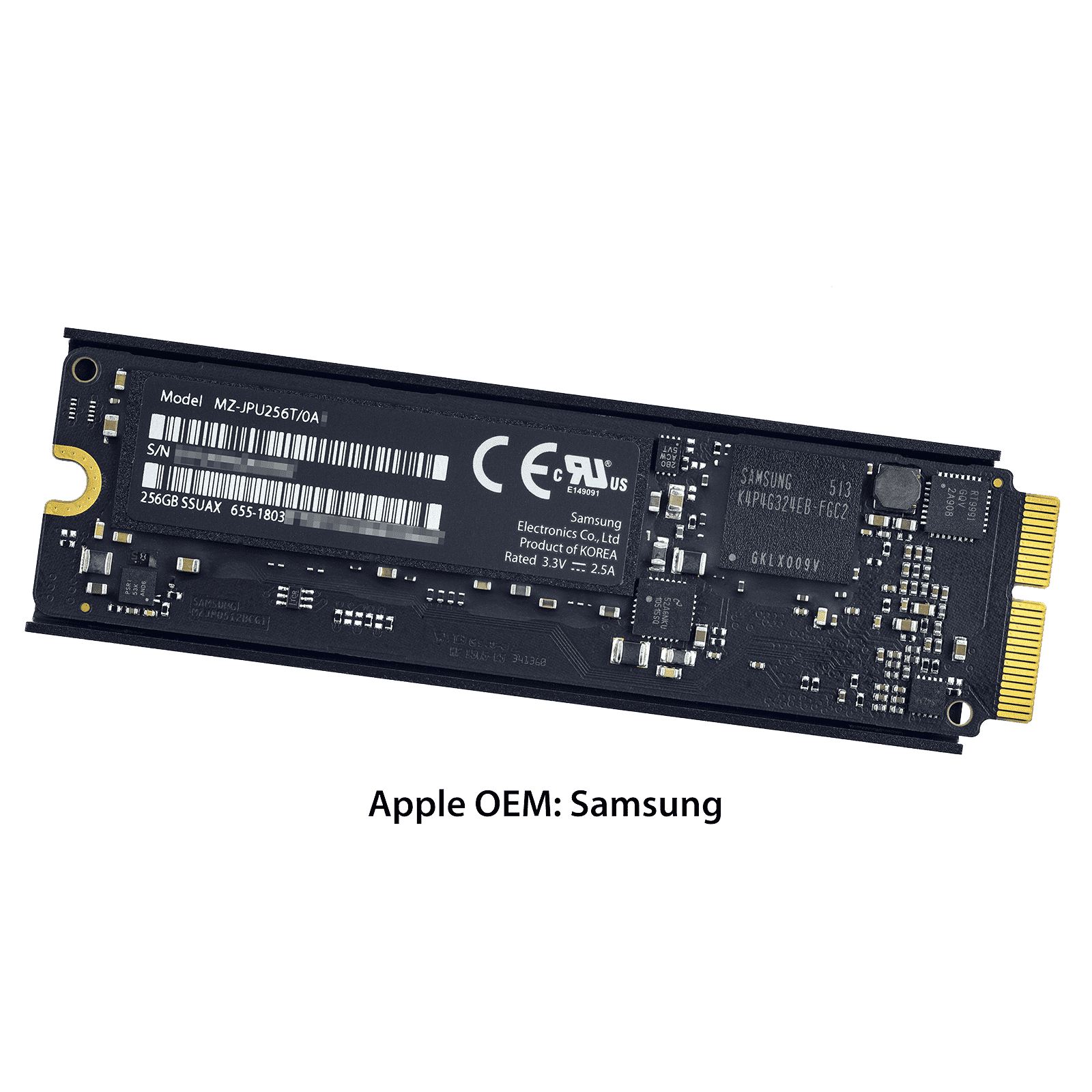 (661-7538) 256GB SSD w/ Heatsink - Mac Pro A1481 (2013)